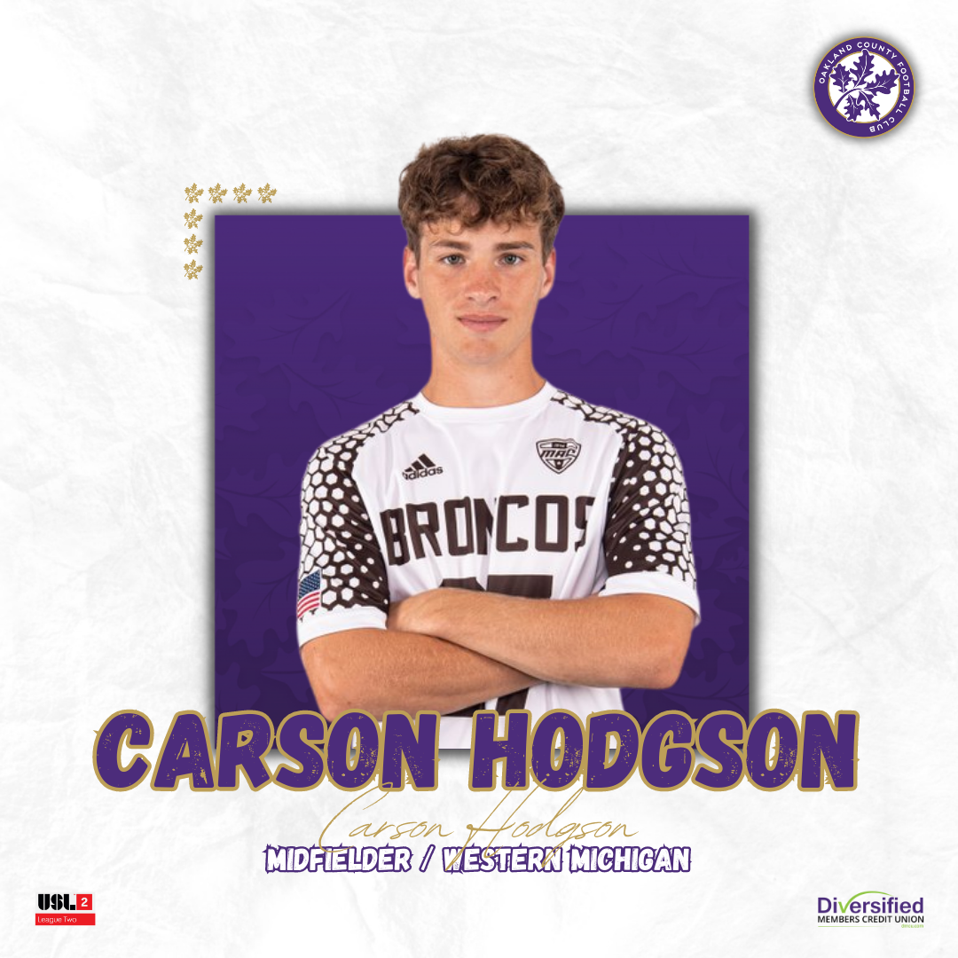 Oakland County’s Premier Pre-Professional Soccer Club Carson Hodgson ...